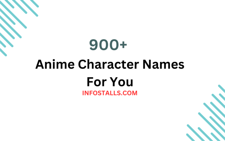 900+ Anime Character Names For You - Infostalls