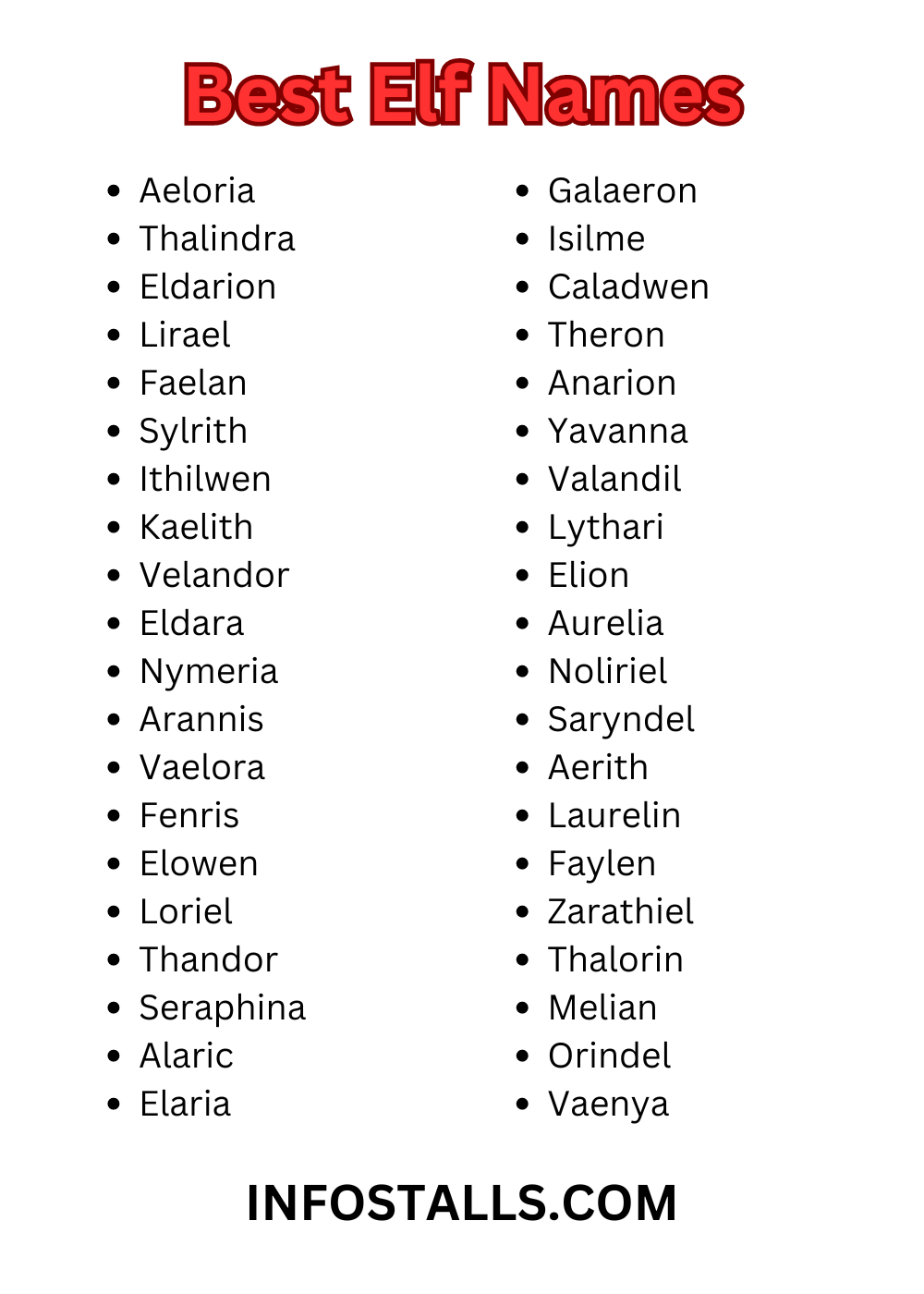 900 Elf Names For You Infostalls 900 Elf Names For You Infostalls