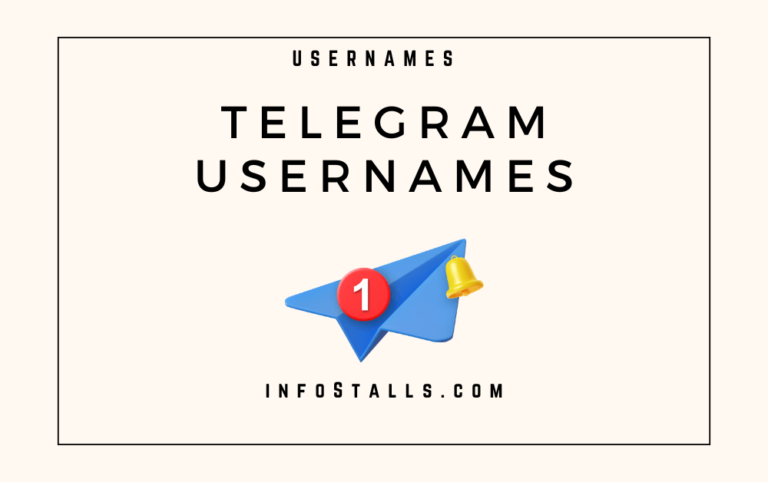 600+ Cool and Best Telegram Usernames - Infostalls