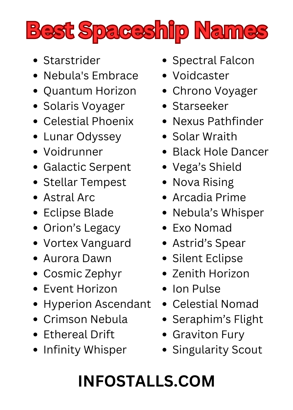 900+ Best Spaceship Names For You - Infostalls 900+ Best Spaceship Names For You - Infostalls
