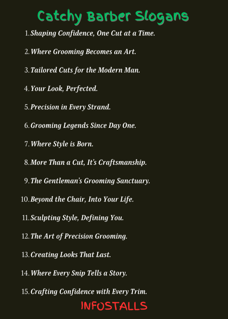 700+ Barber Slogans You Should Go For - Infostalls