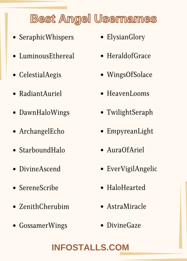 600+ Catchy and Best Angel Usernames - Infostalls