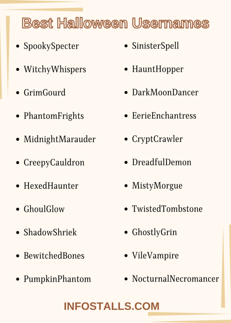 600+ Cool and Best Halloween Usernames - Infostalls