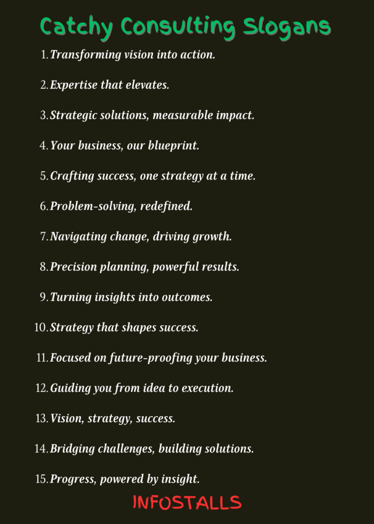 700+ Consulting Slogans You Should Go For - Infostalls
