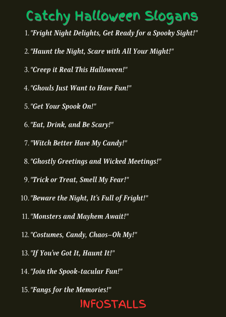 700+ Halloween Slogans You Should Go For - Infostalls