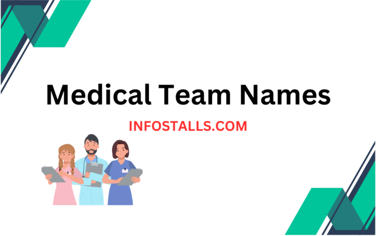 800+ Medical Team Names For You - Infostalls