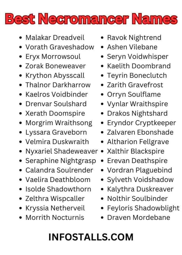 900+ Best Necromancer Names For You - Infostalls