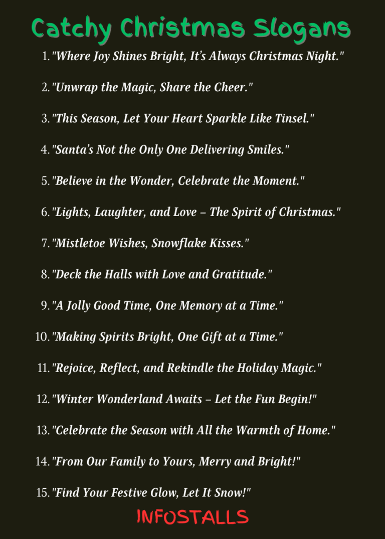 700+ Christmas Slogans You Should Go For - Infostalls
